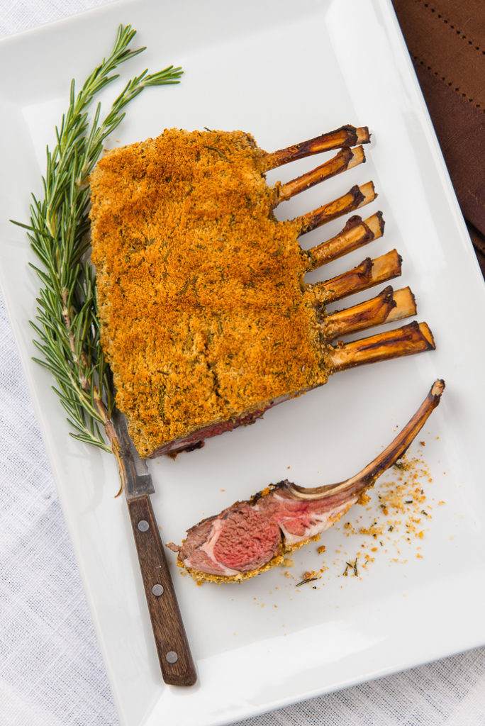 Rosemary and Garlic Roasted Rack of Lamb
