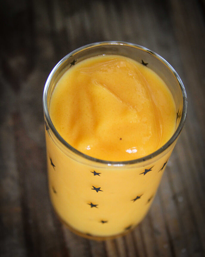 Center Stage: Fruity Sweet Potato Smoothie with Broad Appetite