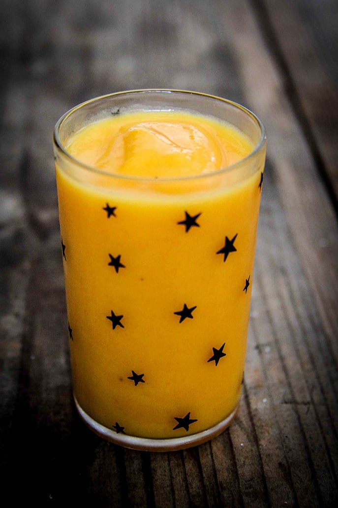 Center Stage: Fruity Sweet Potato Smoothie with Broad Appetite