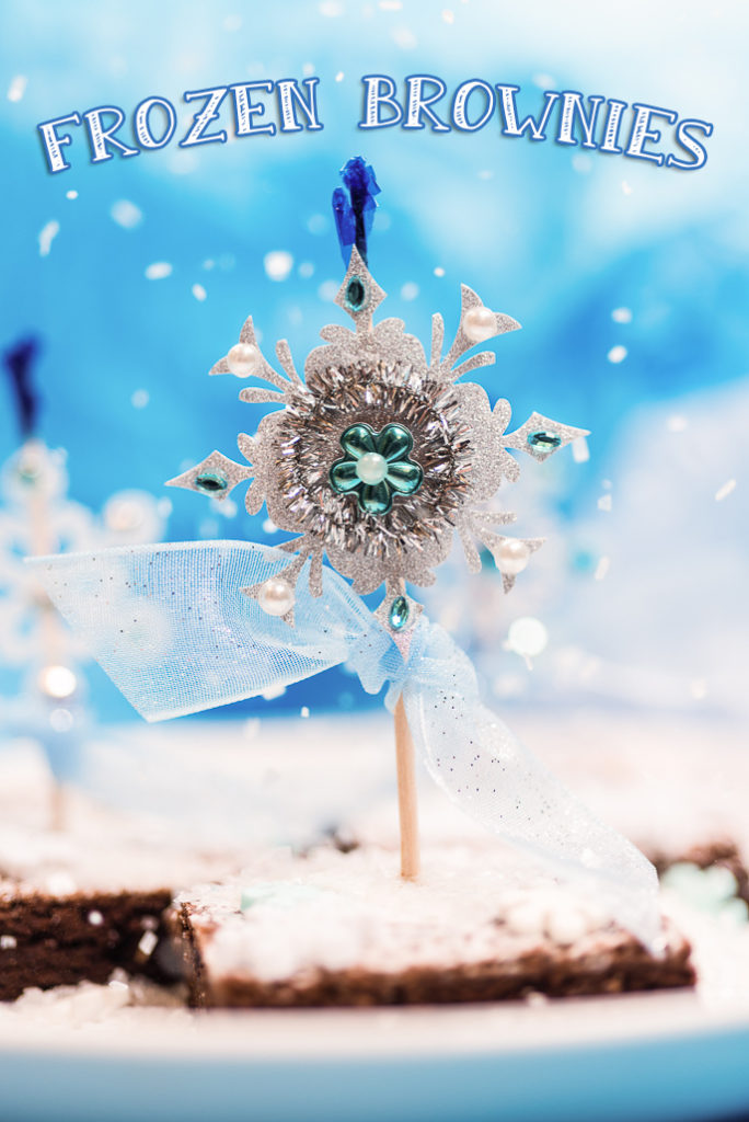 Frozen Snowflake Brownies
