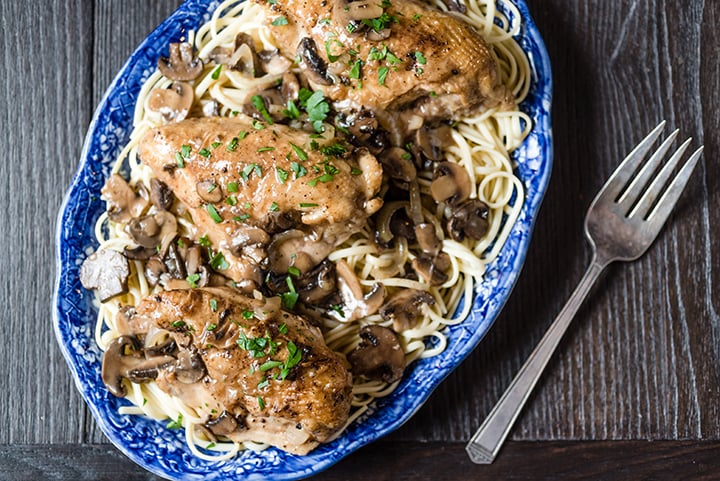 Slow Cooker Chicken Marsala