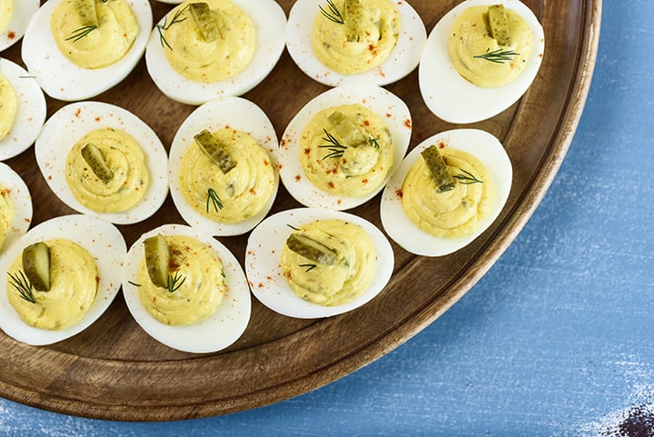 Dill Pickle Deviled Eggs