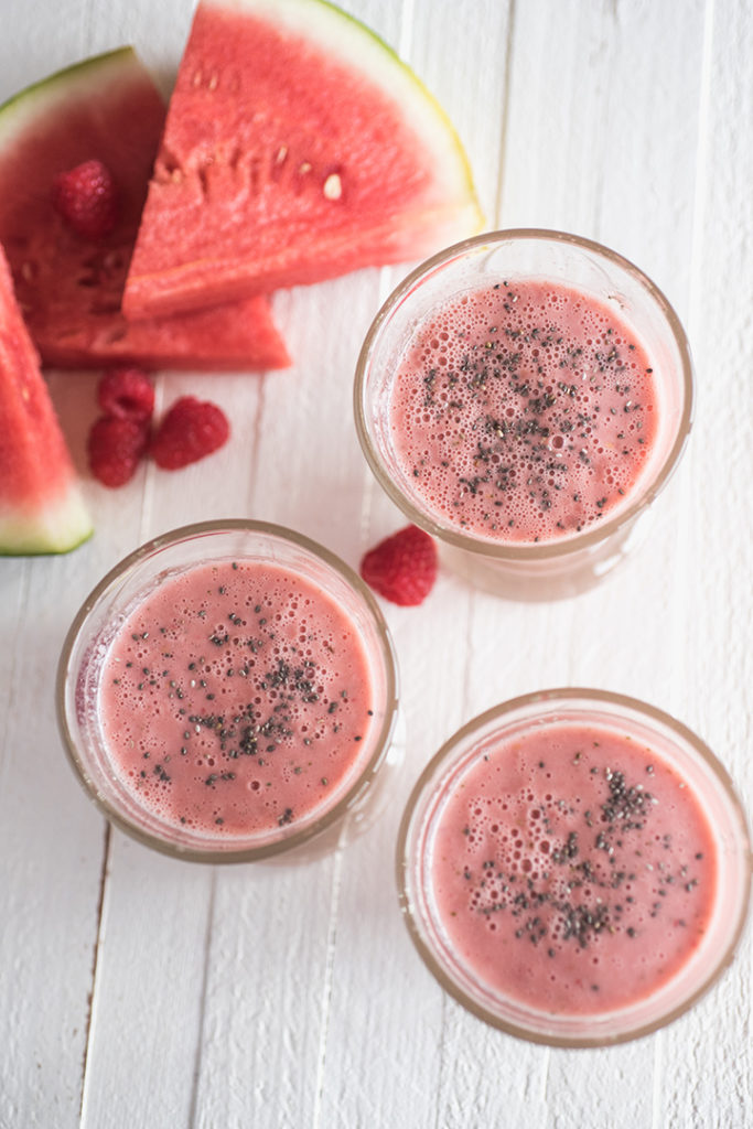 Raspberry Watermelon Smoothie