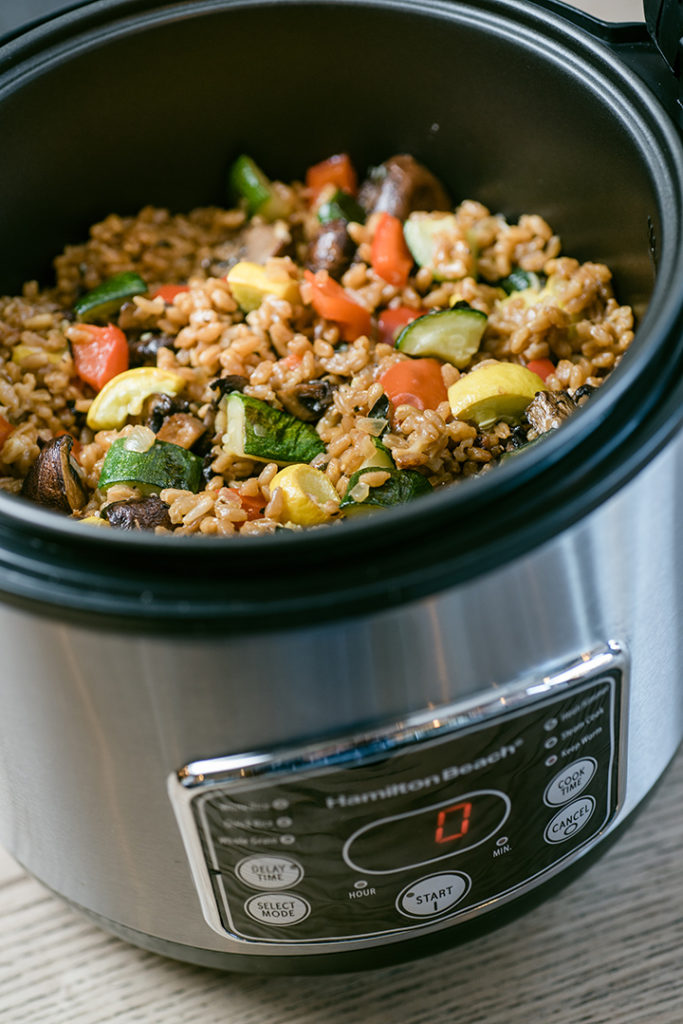 Farro Risotto with Roasted Vegetables