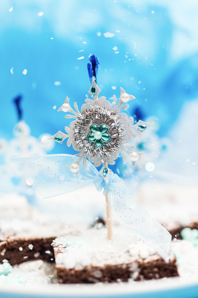 Frozen Snowflake Brownies