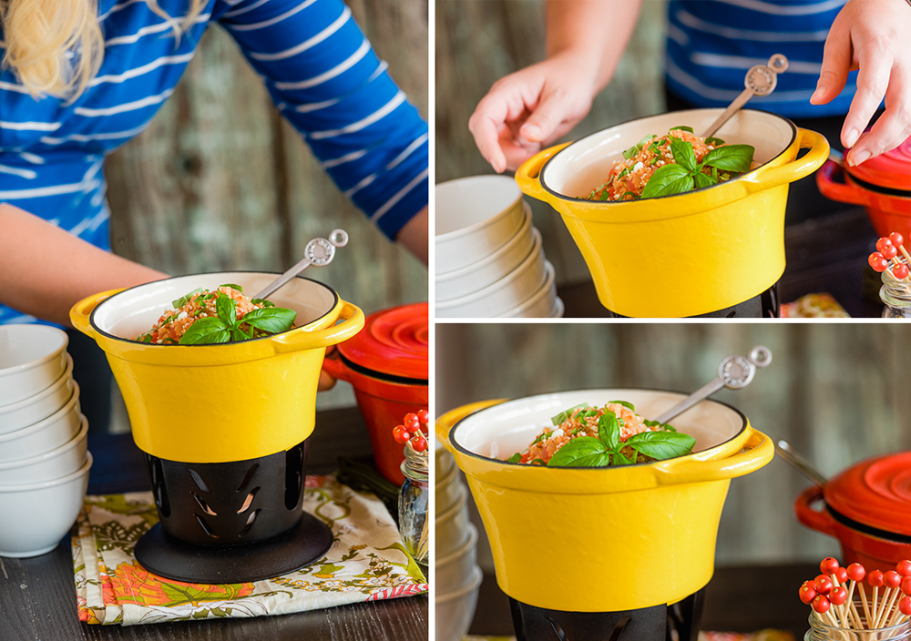Party Crock Couscous with Feta and Tomatoes