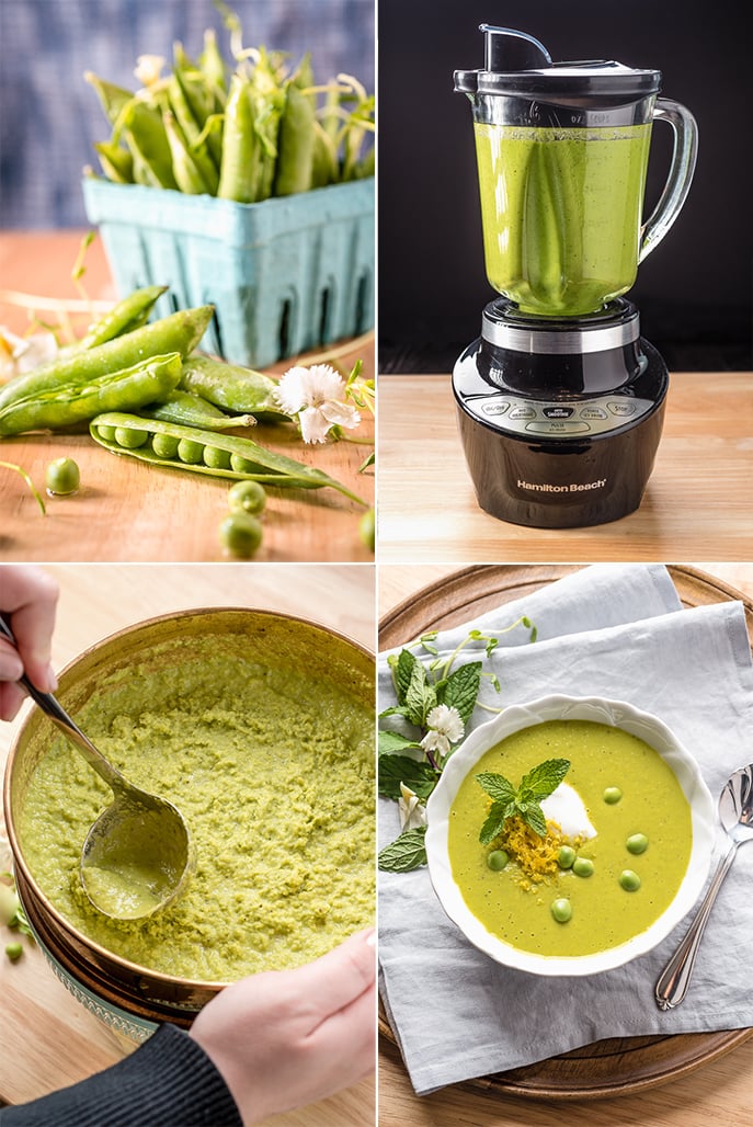 Spring Pea Soup with Lemon and Mint