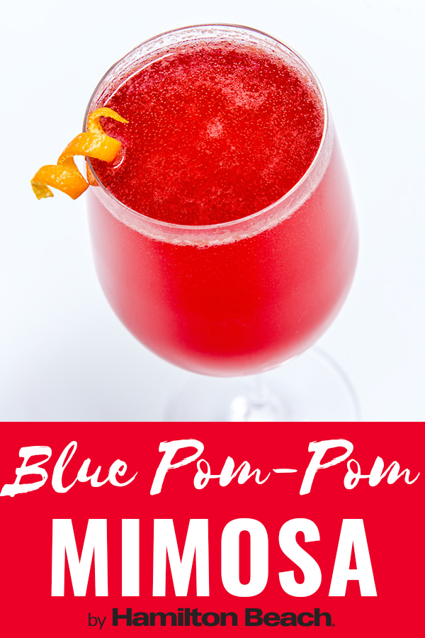 The Best Brunch: Blue Pom-Pom Mimosa